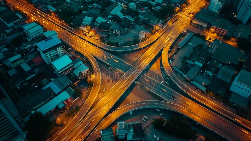 Stunning Drone Hyperlapse Capturing the Dynamic Flow of Traffic at a ...