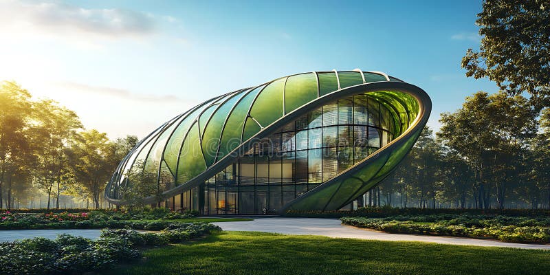 Stunning EcoFriendly Architecture Modern Green Building Design Stock ...
