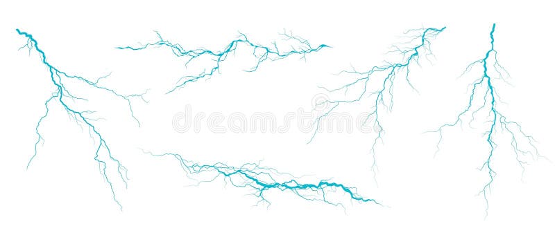 Stunning Electric Blue Lightning Effects Ideal for Use in Media and ...