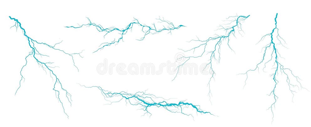 Stunning Electric Blue Lightning Effects Ideal for Use in Media and ...