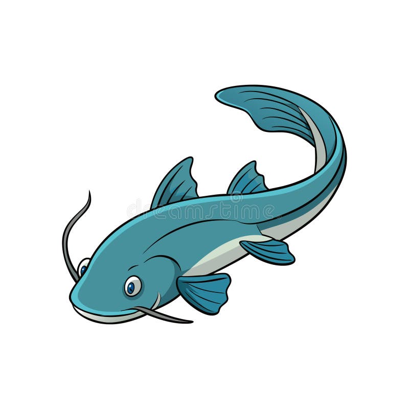 Stunning Electric Catfish Underwater Scene Stock Illustration ...