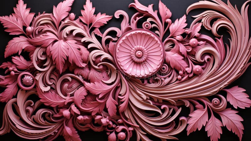 Stunning Elegant Scrollwork Art in Soft Hues with Intricate Patterns ...