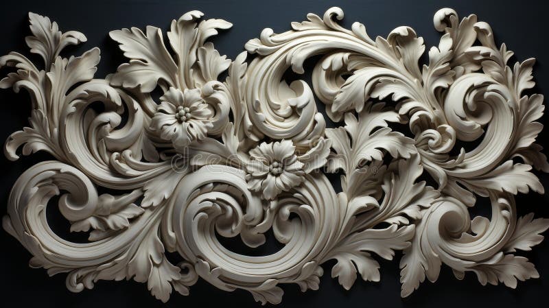 Stunning Elegant Scrollwork Art in Soft Hues with Intricate Patterns ...
