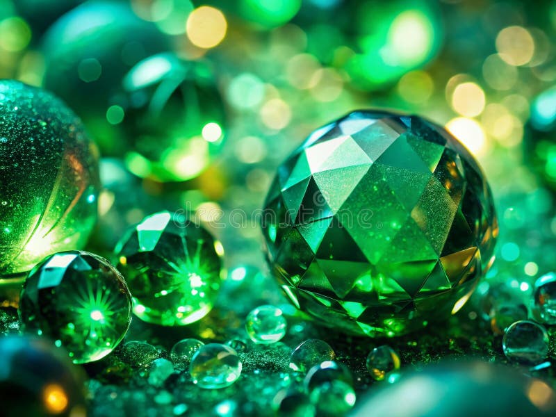 Stunning Emerald Green Abstract Double Exposure a Play of Light and ...