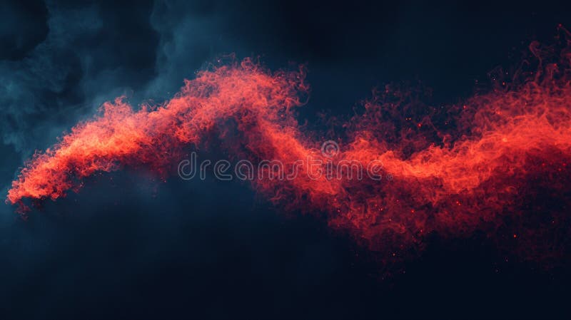 Stunning Eruption of Red Particles Bursts Forth, Illuminating the ...