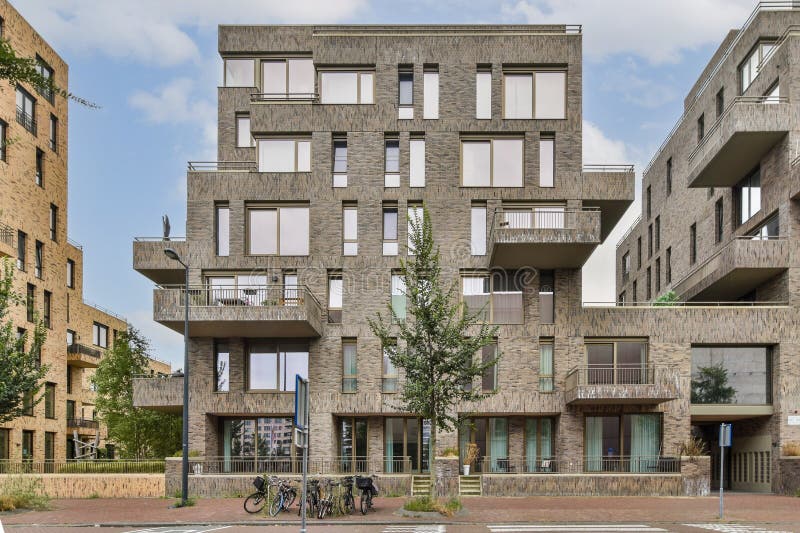 Modern Architectural Design of an Urban Building Stock Photo - Image of ...