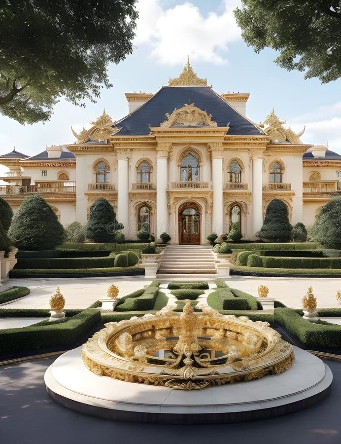 A Stunning Example of Modern Architecture Stock Illustration ...