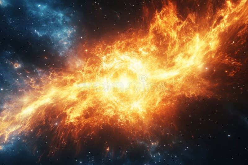 Cosmic Explosion Emits Brilliant Colors in Deep Space during an ...