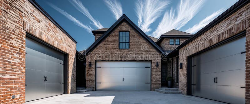 Stunning Exterior a Luxury Home Featuring Brick and Siding with a ...