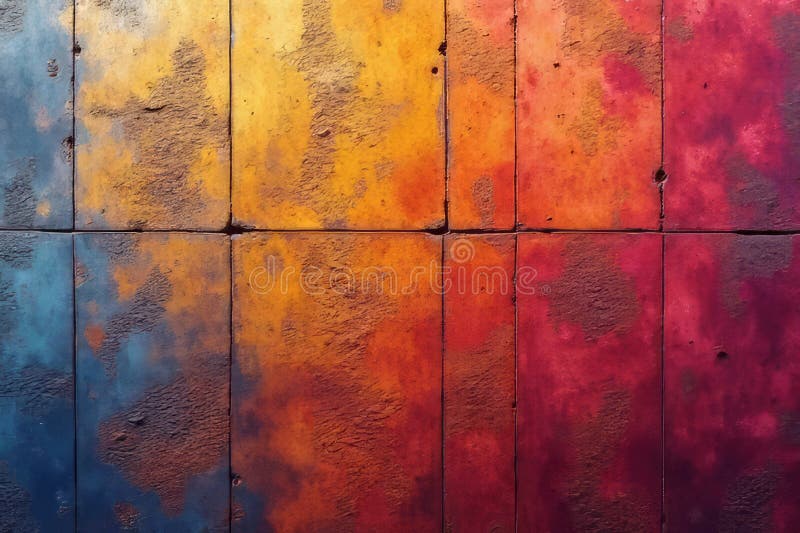 Stunning Exterior Wall Covering Vibrant Gradient Tiles in a Textured ...