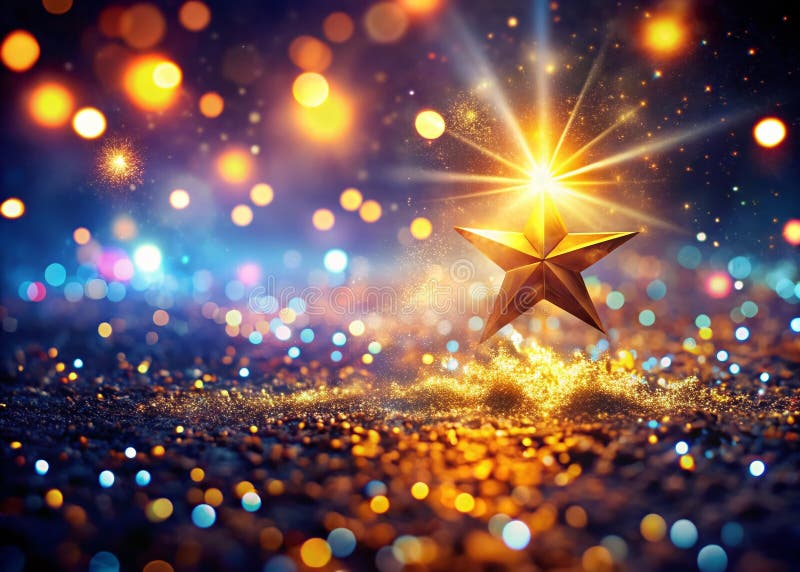 Stunning Falling Star Light Glow Effect Sparkling Celestial Burst for ...