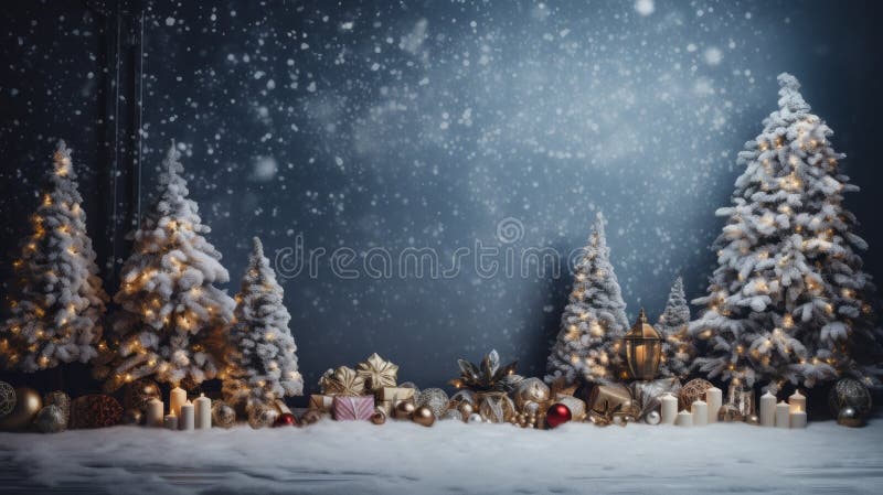 Stunning Festive Backdrop, Enhancing Holiday Visuals Stock Illustration ...