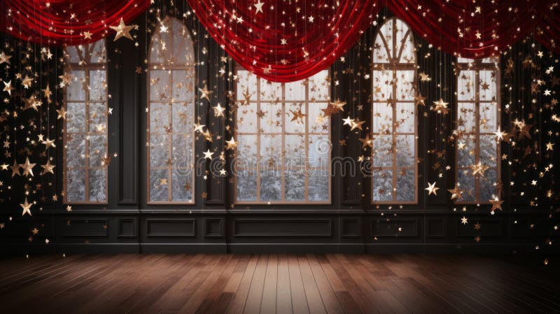 Stunning Festive Backdrop, Enhancing Holiday Visuals Stock Illustration ...