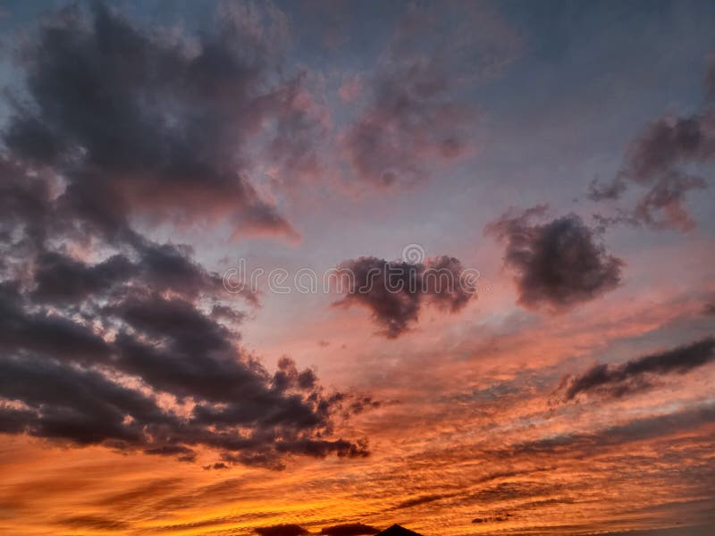 Stunning Fiery Sky at Sunset! Stock Photo - Image of sunlight, stunning ...