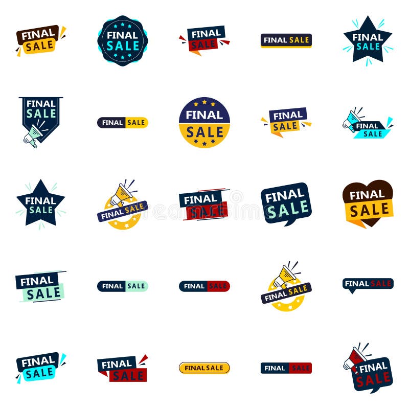 25 Stunning Final Sale Banners for Online Stores Stock Vector ...