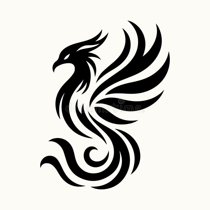 Professional Phoenix Silhouette Vector Illustration Stock Vector ...