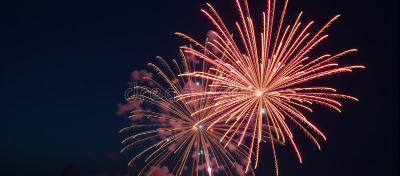 Stunning Firework Celebration Scene with Vibrant Colors and Joyful ...