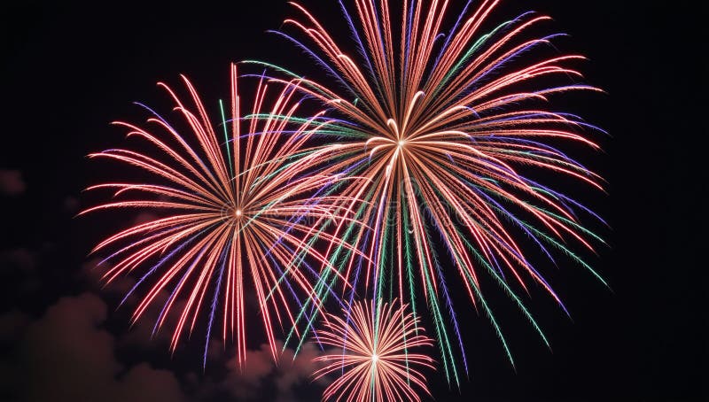 Stunning Fireworks Design for Celebrations Stock Illustration ...