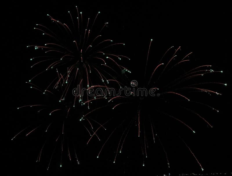 Stunning Fireworks Display Against a Dark Night Sky Stock Photo - Image ...