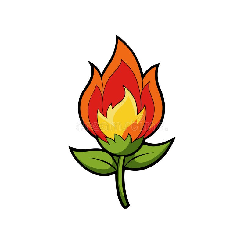 Stunning Flame Pea Flower Artwork for Home Decor Stock Illustration ...