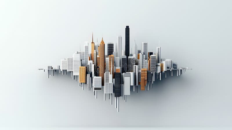 A Stunning Floating Cityscape Showcasing Artistic Architecture and ...