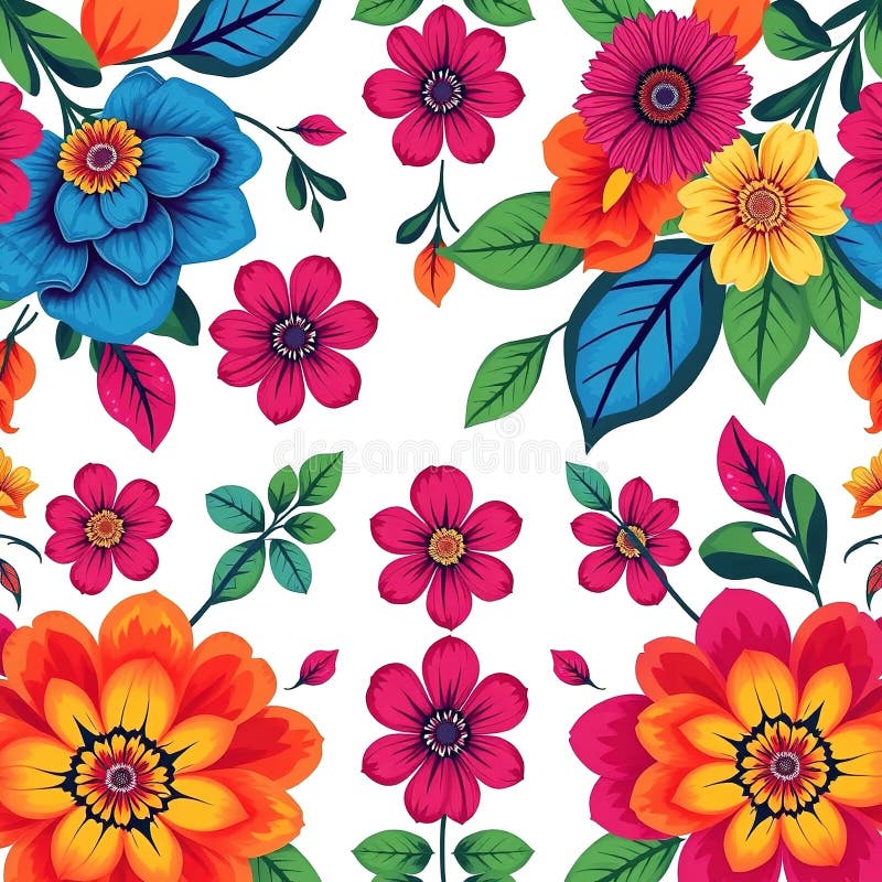 A Stunning Floral Explosion Vibrant Botanical Patterns for Design ...