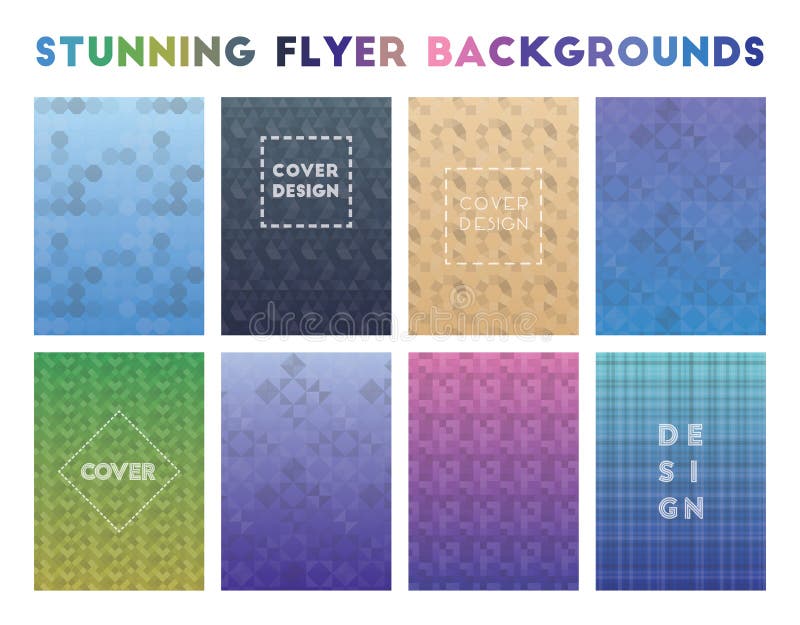 Stunning Flyer Backgrounds. Stock Vector - Illustration of flyer ...