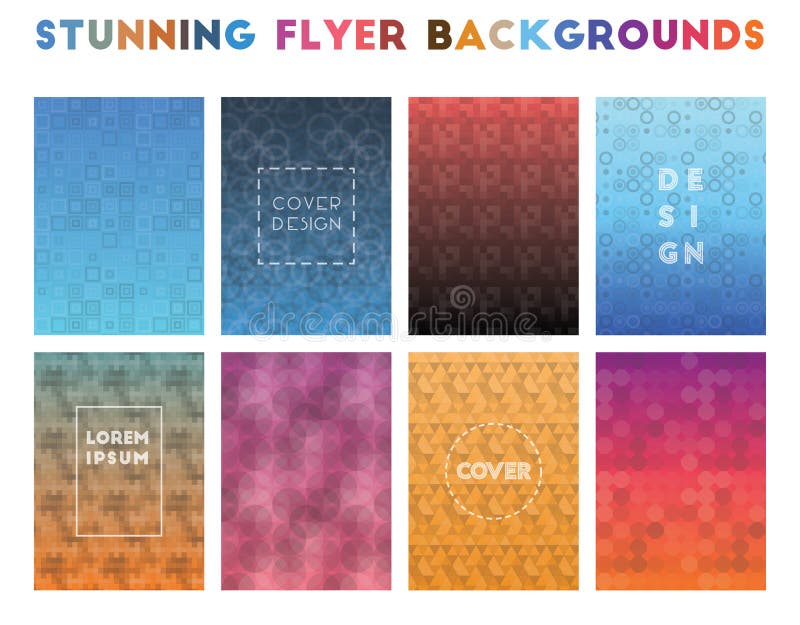 Beautiful Flyer Backgrounds. Stock Vector - Illustration of abstract, book: 138220371