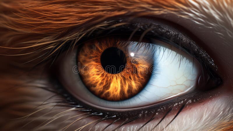 Stunning Fox Eye Artwork Inspired by Raphael Lacoste Stock Illustration ...