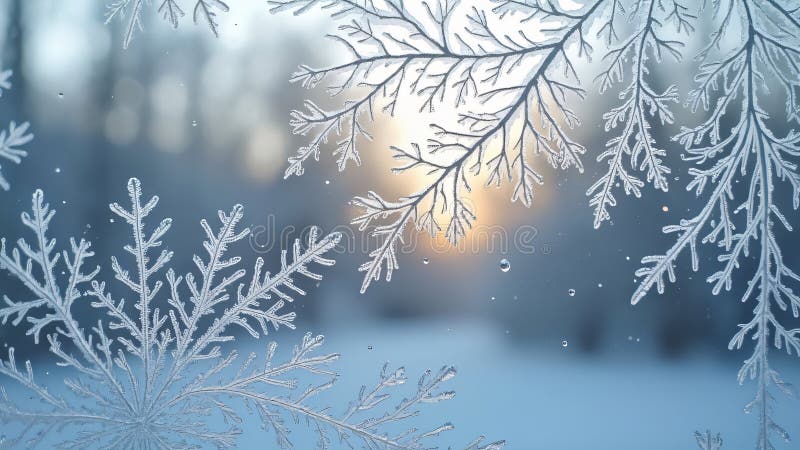 Stunning Frost Patterns on Windowpane, Delicate High Quality Image ...