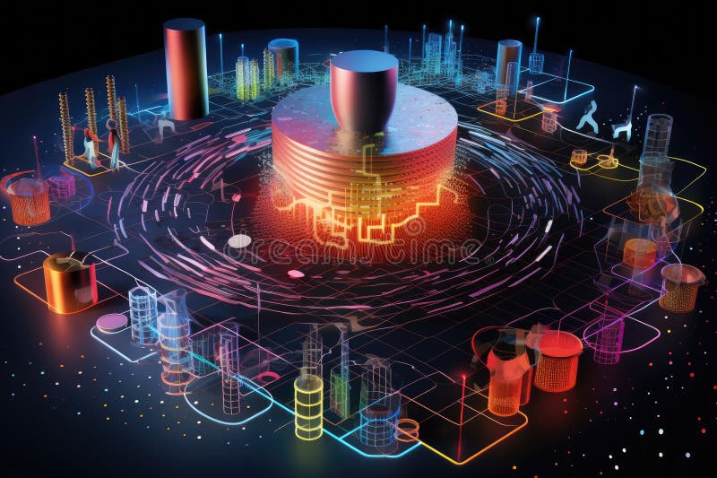 A Stunning Futuristic Building Stands Out Amidst a Captivating Display ...