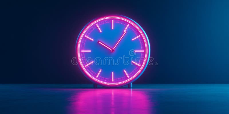 A Stunning Futuristic Neon Clock with Dynamic Light Effects To ...