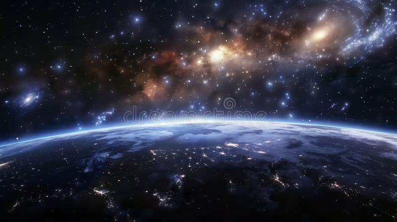 Stunning Galactic View from Outer Space Impressive Space Exploration ...