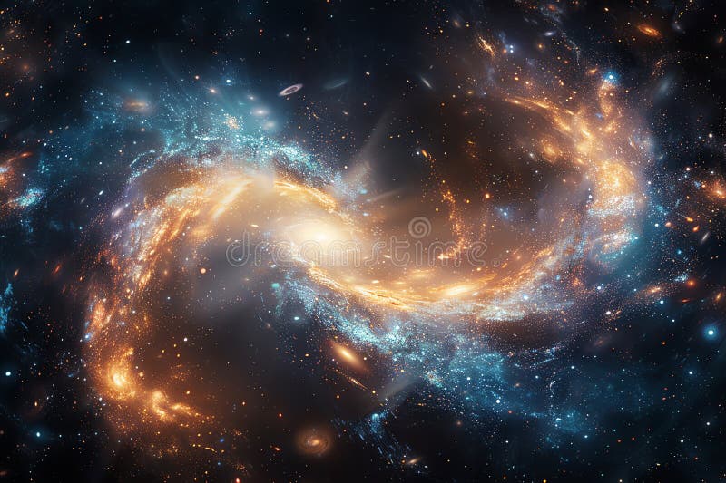 Stunning Galaxy Collision with Intertwining Glowing Gas and Dust ...