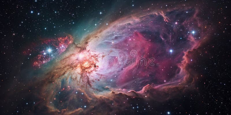 Stunning Generative AI Image of a Cosmic Nebula Supernova a DronesEye ...