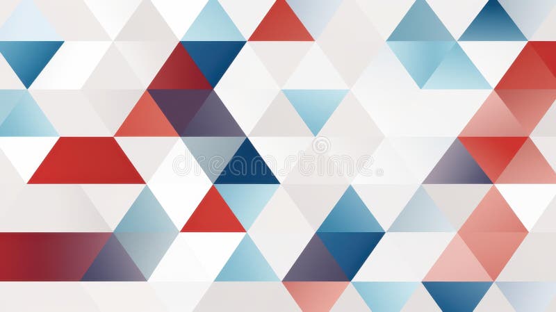 Stunning Geometric Pattern Featuring Red, Blue, and Brown Triangles ...