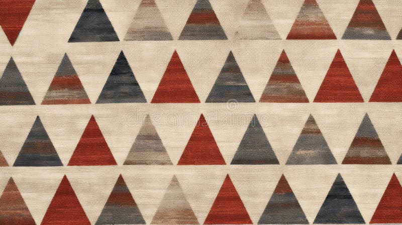 Stunning Geometric Pattern Featuring Red, Blue, and Brown Triangles ...
