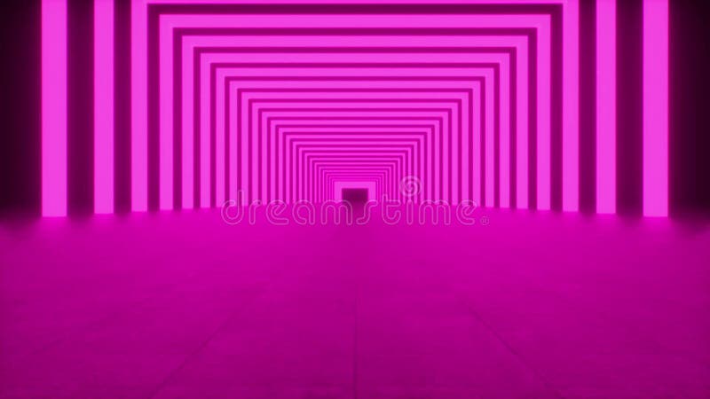 A Stunning Geometric Tunnel Featuring Vibrant, Mesmerizing Light ...