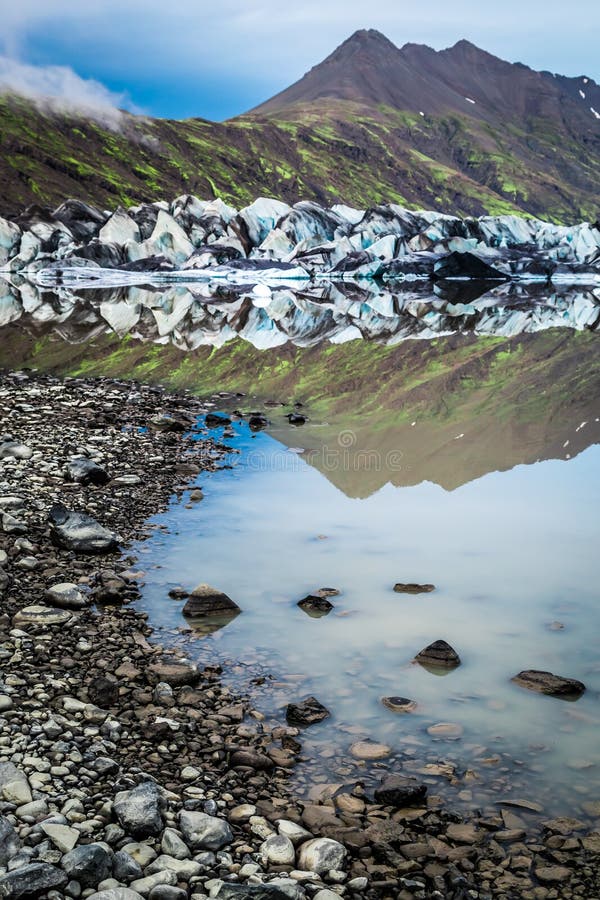 Stunning Glacier and Cold Lake, Iceland Stock Photo - Image of ...