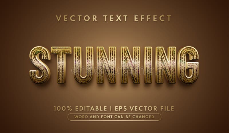 Stunning text effect style stock vector. Illustration of egyptian ...