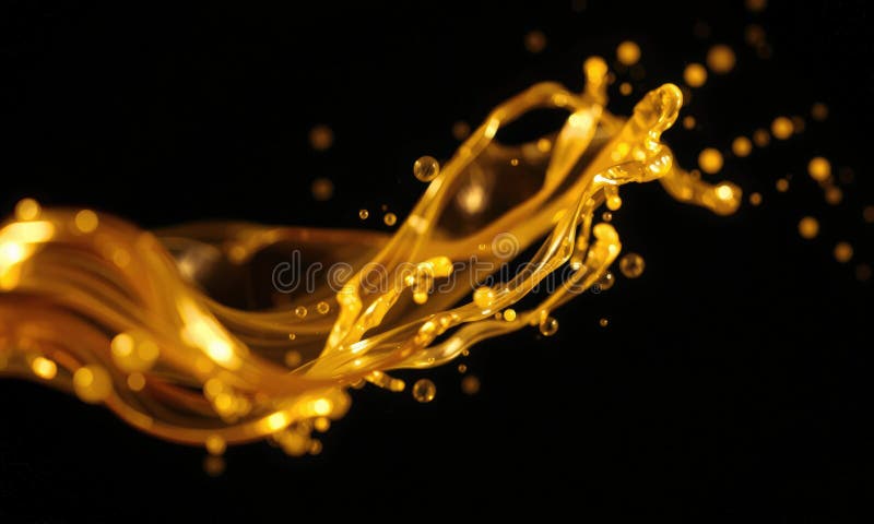 Stunning Gold Splash with Fluid Motion and Vibrant Droplets, Creating ...