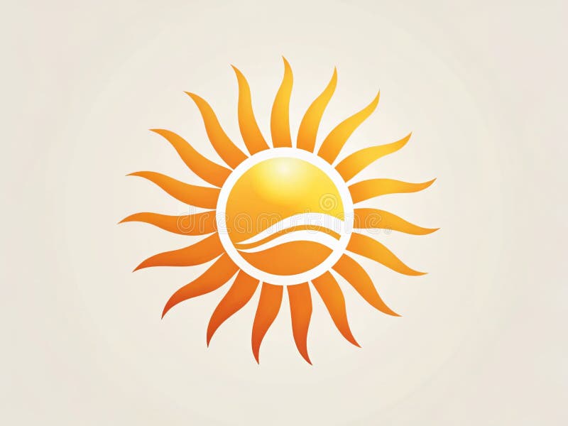 Stunning Golden Sunburst Logo Template Abstract Sunburst Design for ...