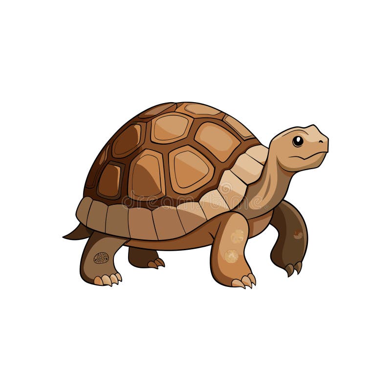 Stunning Gopher Tortoise in Its Habitat Stock Illustration ...