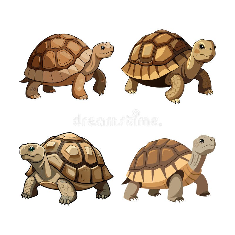 Stunning Gopher Tortoise in Its Habitat Stock Vector - Illustration of ...