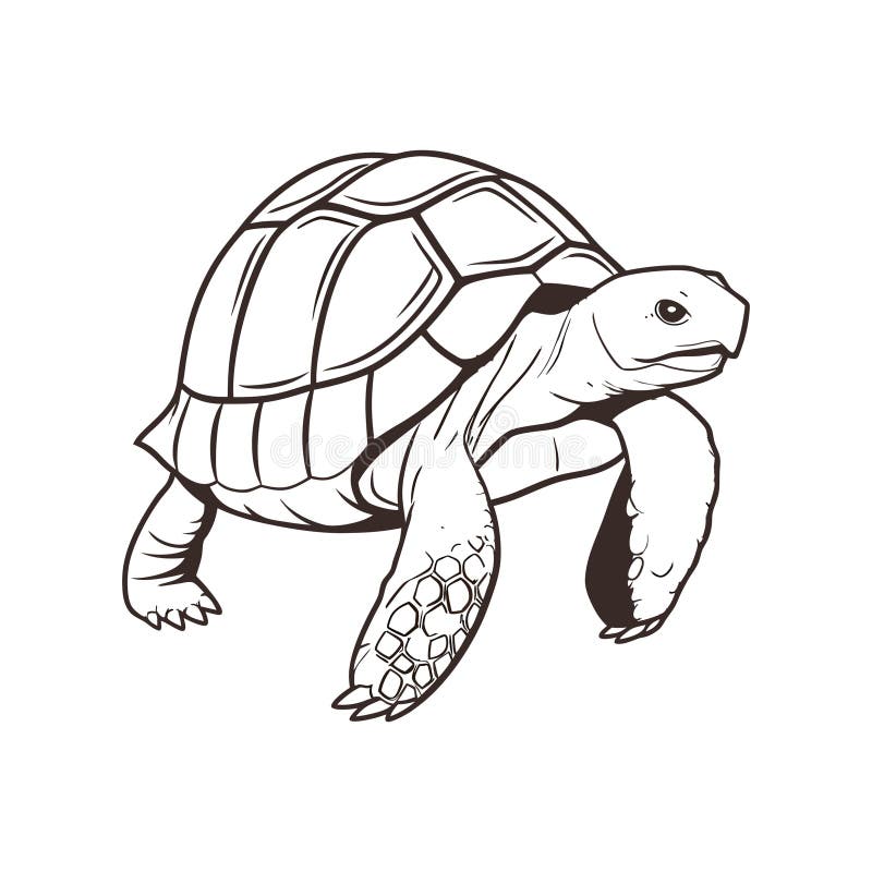 Stunning Gopher Tortoise in Its Habitat Stock Image - Illustration of ...