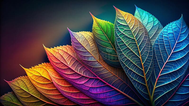 Stunning Gradient Leaf Design: a Captivating Abstract Representation of ...