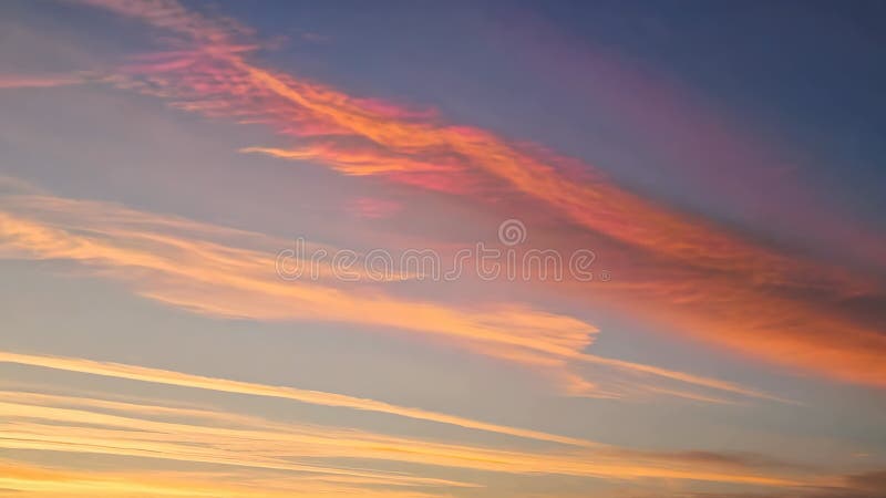 Vibrant Sunset Sky with Colorful Clouds for Inspirational Design ...