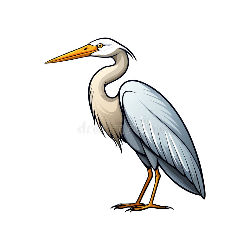 Stunning Great Egret Bird Design Stock Photo - Illustration of feather ...