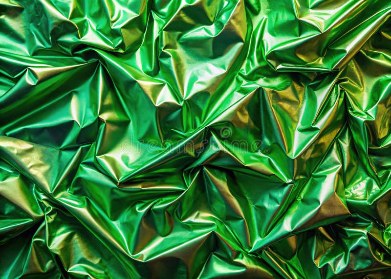 Stunning Green Crinkled Metallic Foil Sheet a Versatile Texture ...