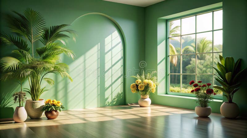 Stunning Green Gradient Studio Background for Summer Concert Product ...